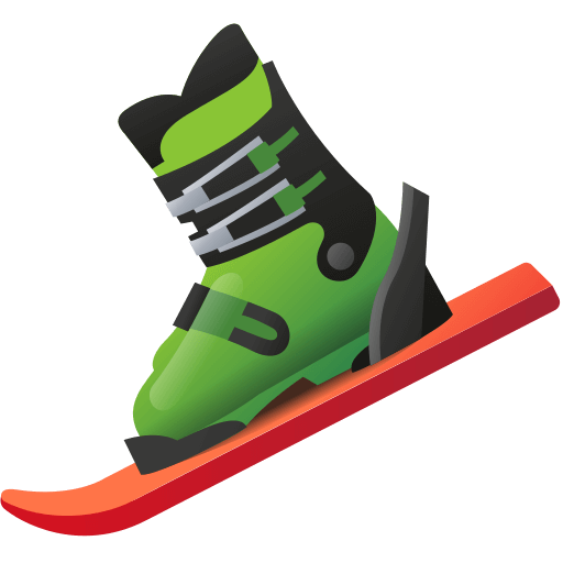 🎿 Emoji Alpine Ski and Ski Boot 🎿🎿🎿